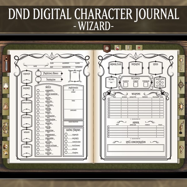 Dnd Character Cards - Etsy