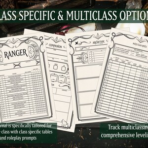 DND Character Sheet Journal 5e, Printable DND Journal, Dungeons ...