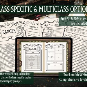 Dnd Woodland Character Binder Bundle: Digital, Printable, Spell Cards ...