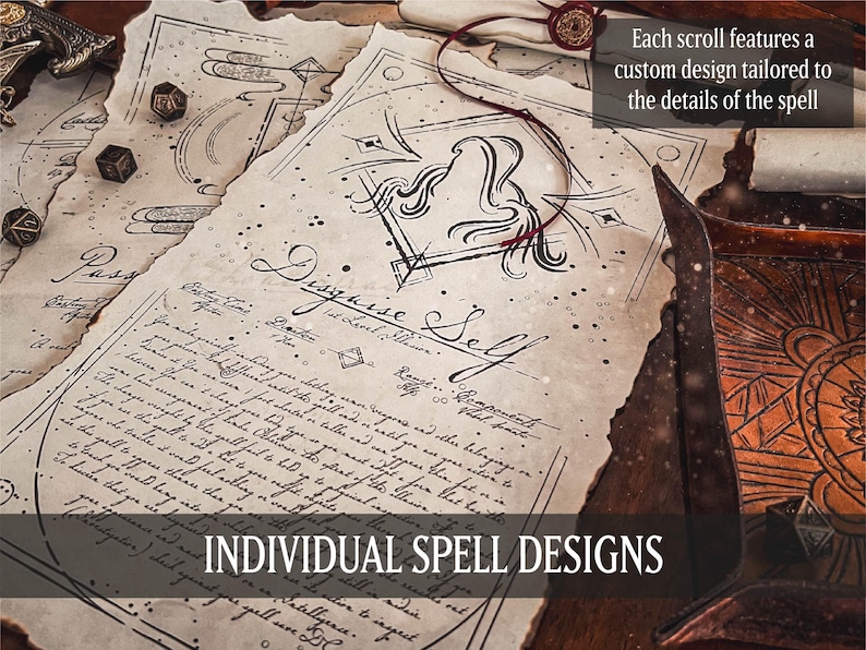 DND Printable Spell Scroll Props Mega Bundle - Etsy