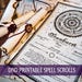 DND Printable Spell Scrolls - Mega Bundle 1 - DM TTRPG Prop, Black ...