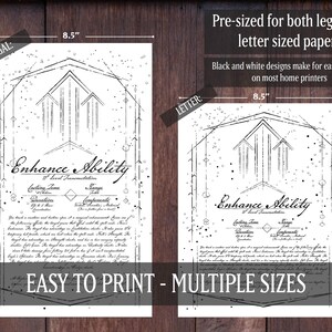 DND Printable Spell Scrolls - Mega Bundle 1 - DM TTRPG Prop, Black/white Design, Sets 1-5, - Etsy