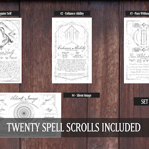 DND Printable Spell Scrolls - Mega Bundle, TTRPG Prop (digital Download ...