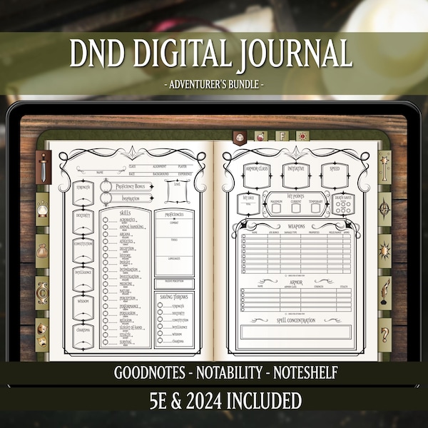 Dnd Notebook - Etsy