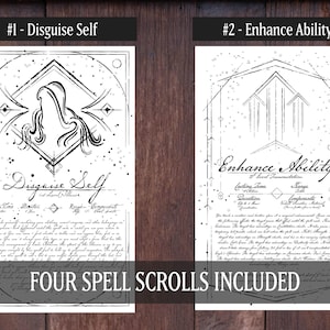 DND Spell Scrolls Set 5: TTRPG Printable Prop (digital Download) - Etsy