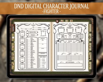 DND Character Sheet Journal 5e, Printable DND Journal, Dungeons ...