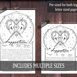 DND Printable Spell Scrolls, Dungeon Master TTRPG Prop, Black & White ...