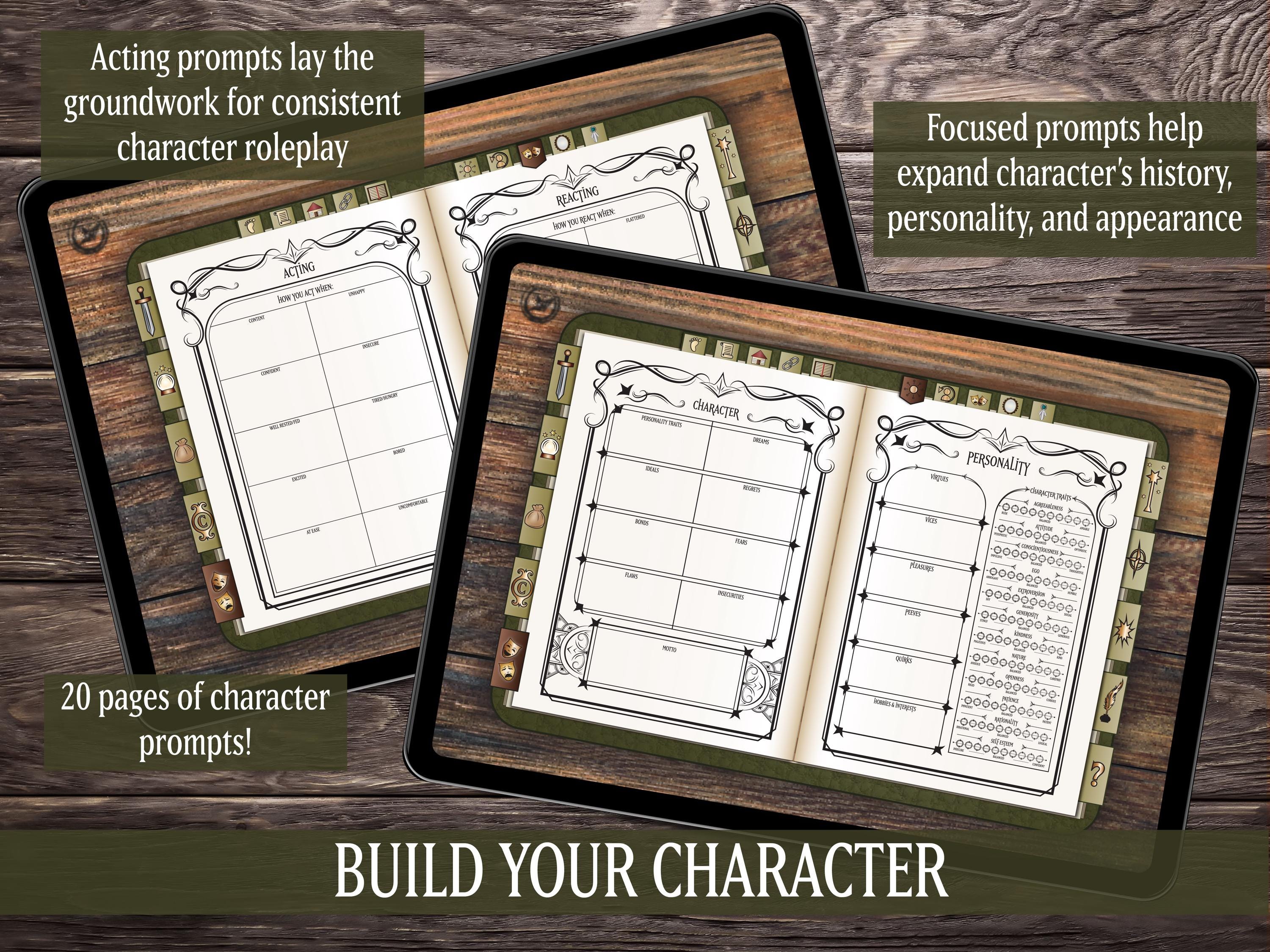 DND Digital Character Journal, 5e 2024, Spell Cards for Goodnotes ...