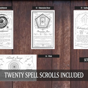 DND Printable Spell Scrolls - Mega Bundle, TTRPG Prop (digital Download ...
