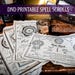 DND Printable Spell Scrolls, Dungeon Master TTRPG Prop, Black & White ...