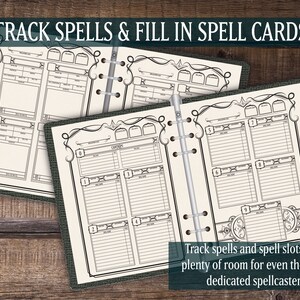 DND Printable Character Journal, Scribe's Bundle, Elven Design, Instant ...