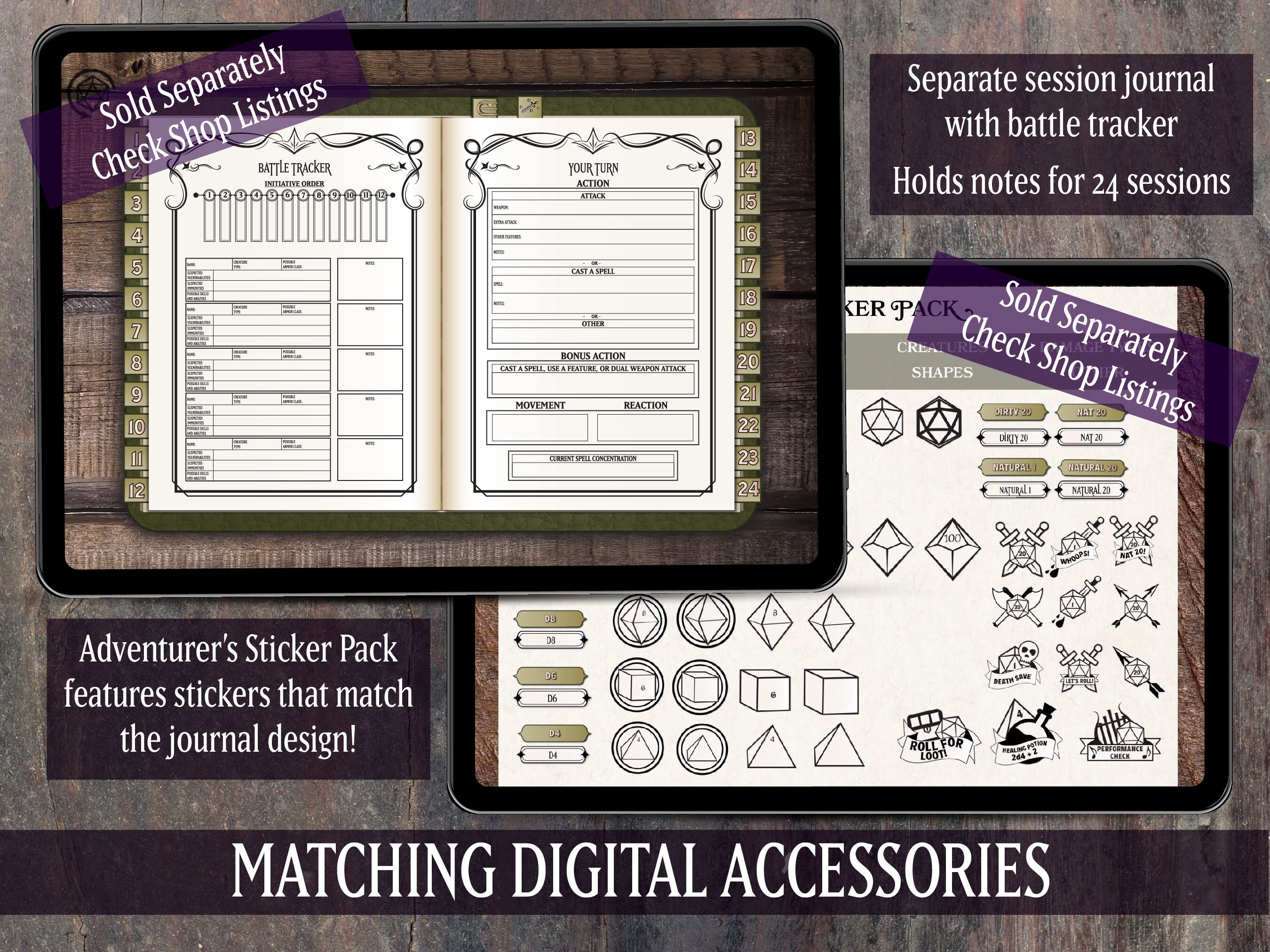 DND Warlock Digital Character Journal Dungeons and Dragons - Etsy