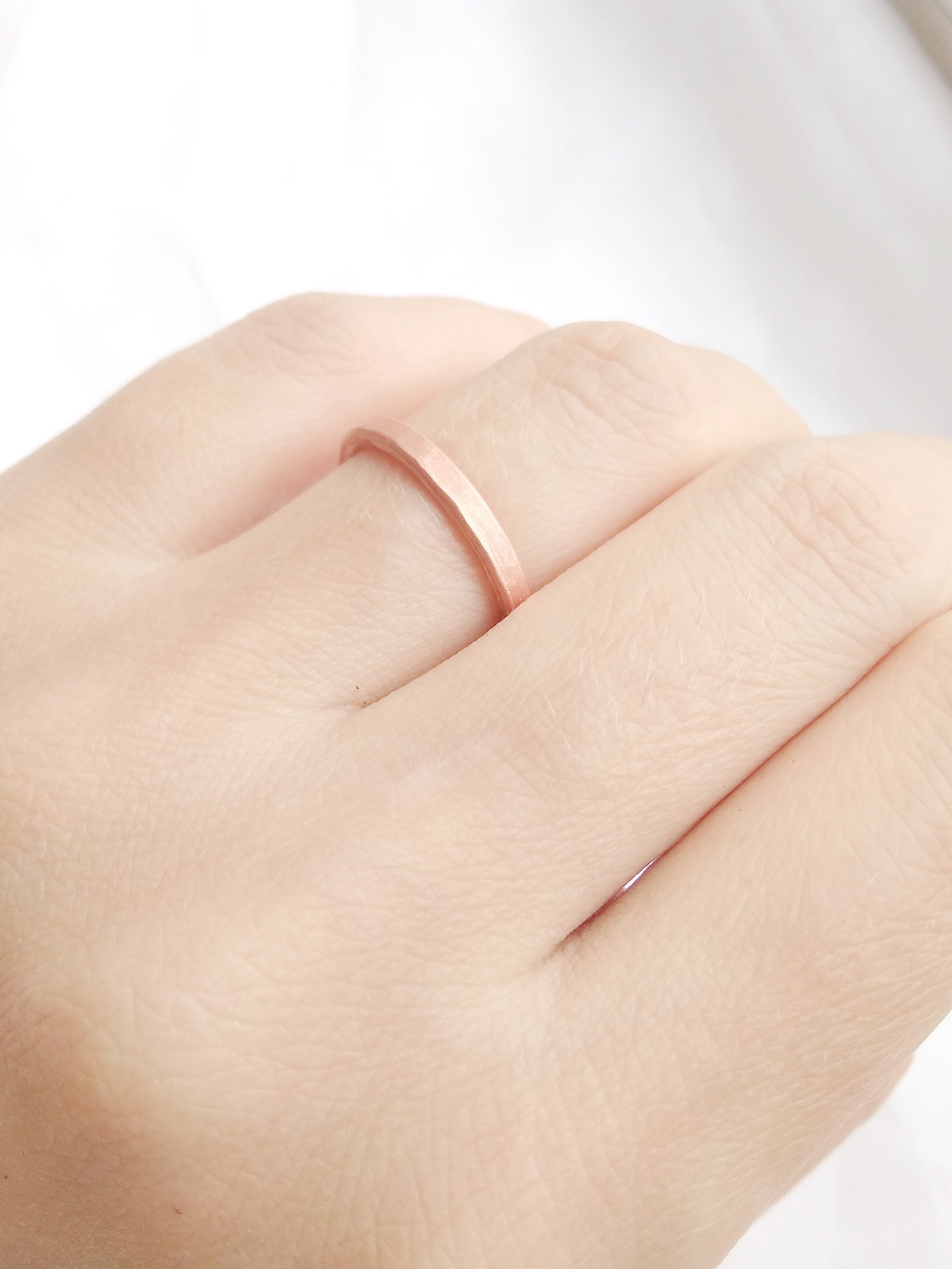Simple Bold Rings, Unisex Rings, Mens Jewelry, Promise Ring, Men Women Wedding Band, Rose Gold ...