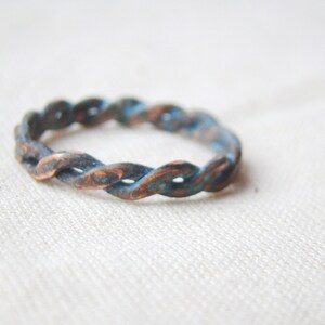 Celtic Infinity Ring, Copper Celtic Ring, Celtic Wedding Band, Patina ...