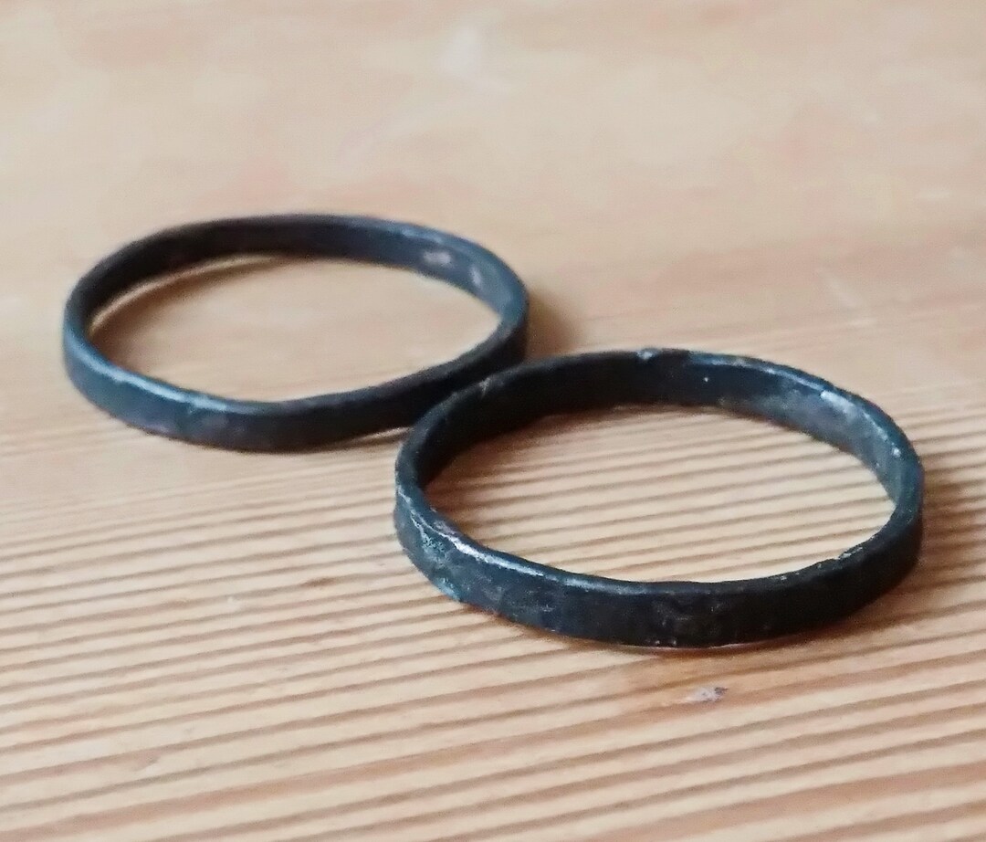 Two Rings Set Matching Rings, Couple Ring Set, Rings for Two, Wedding ...