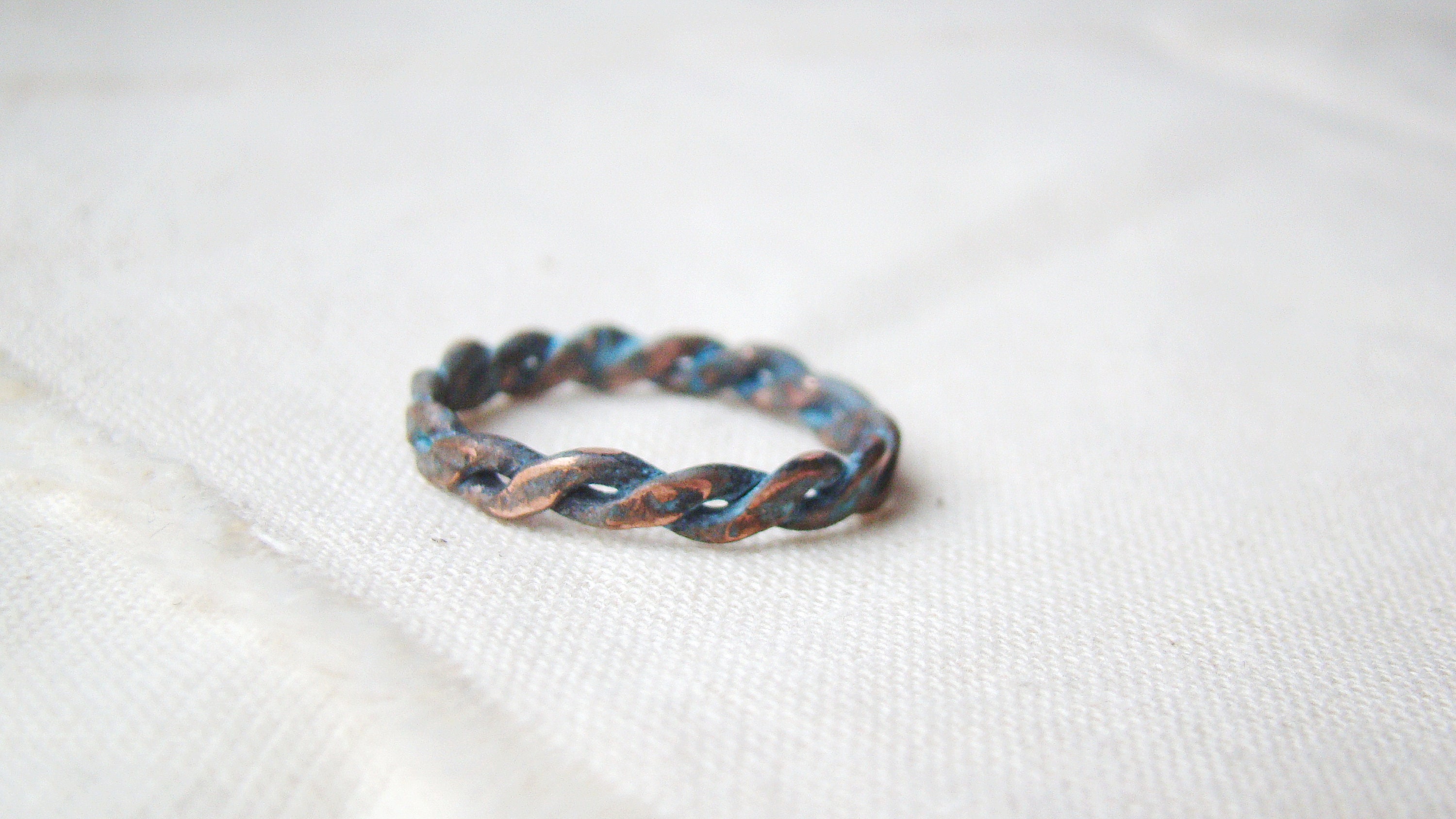 Celtic Infinity Ring, Copper Celtic Ring, Celtic Wedding Band, Patina ...