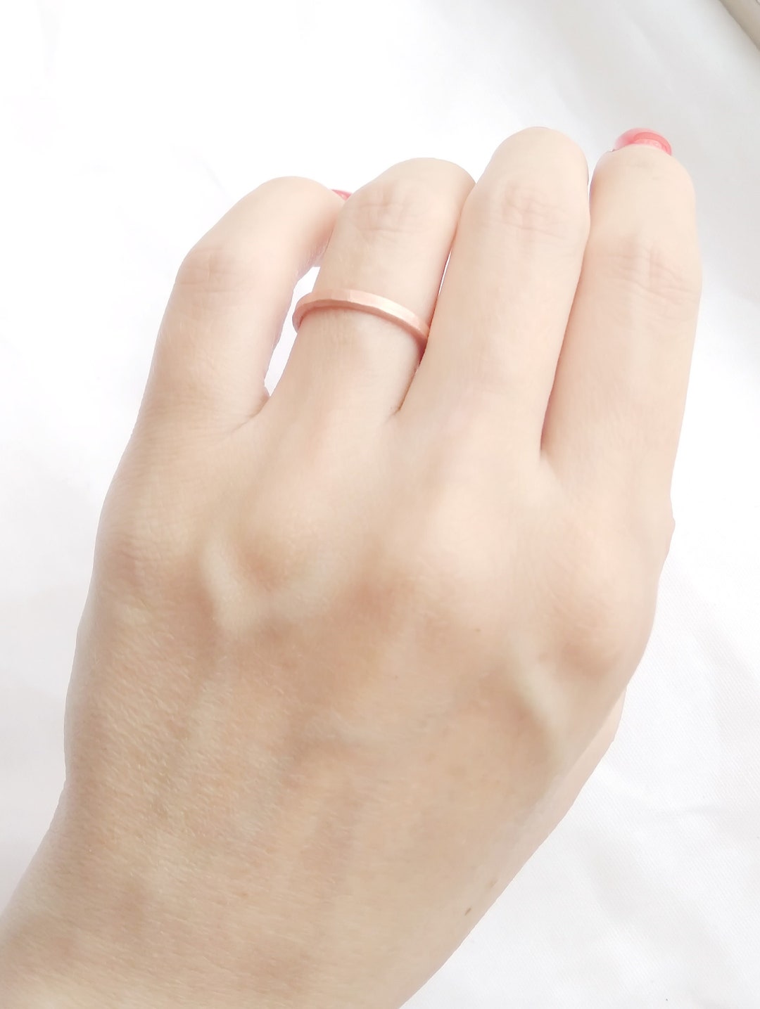 Simple Bold Rings, Unisex Rings, Mens Jewelry, Promise Ring, Men Women Wedding Band, Rose Gold ...