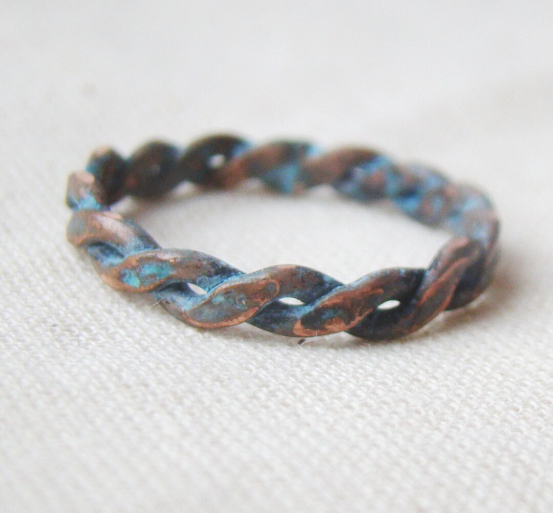 Celtic Infinity Ring, Copper Celtic Ring, Celtic Wedding Band, Patina ...