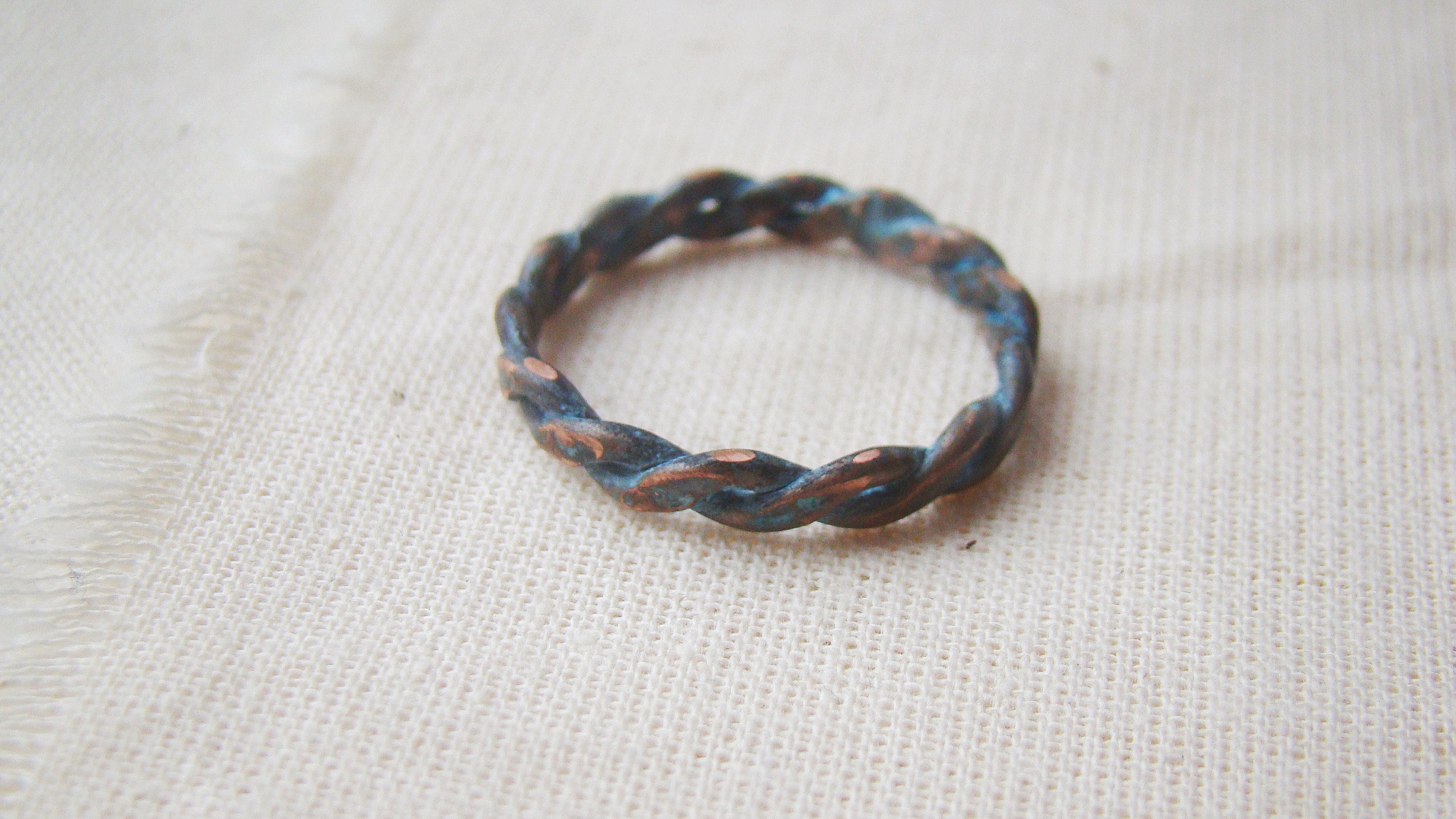 Celtic Infinity Ring, Copper Celtic Ring, Celtic Wedding Band, Patina ...