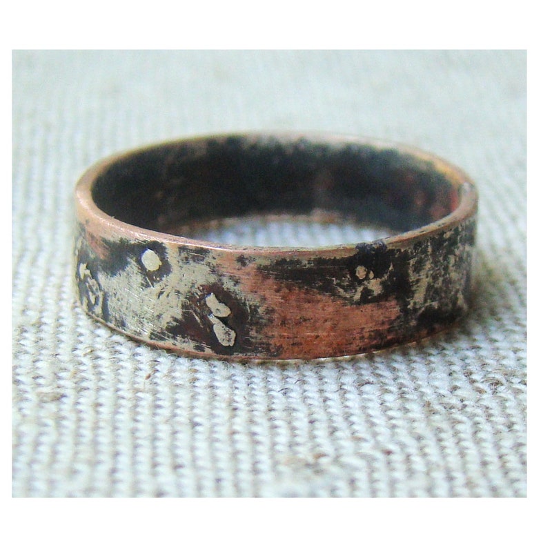 Oxidized Silver Ring - Etsy