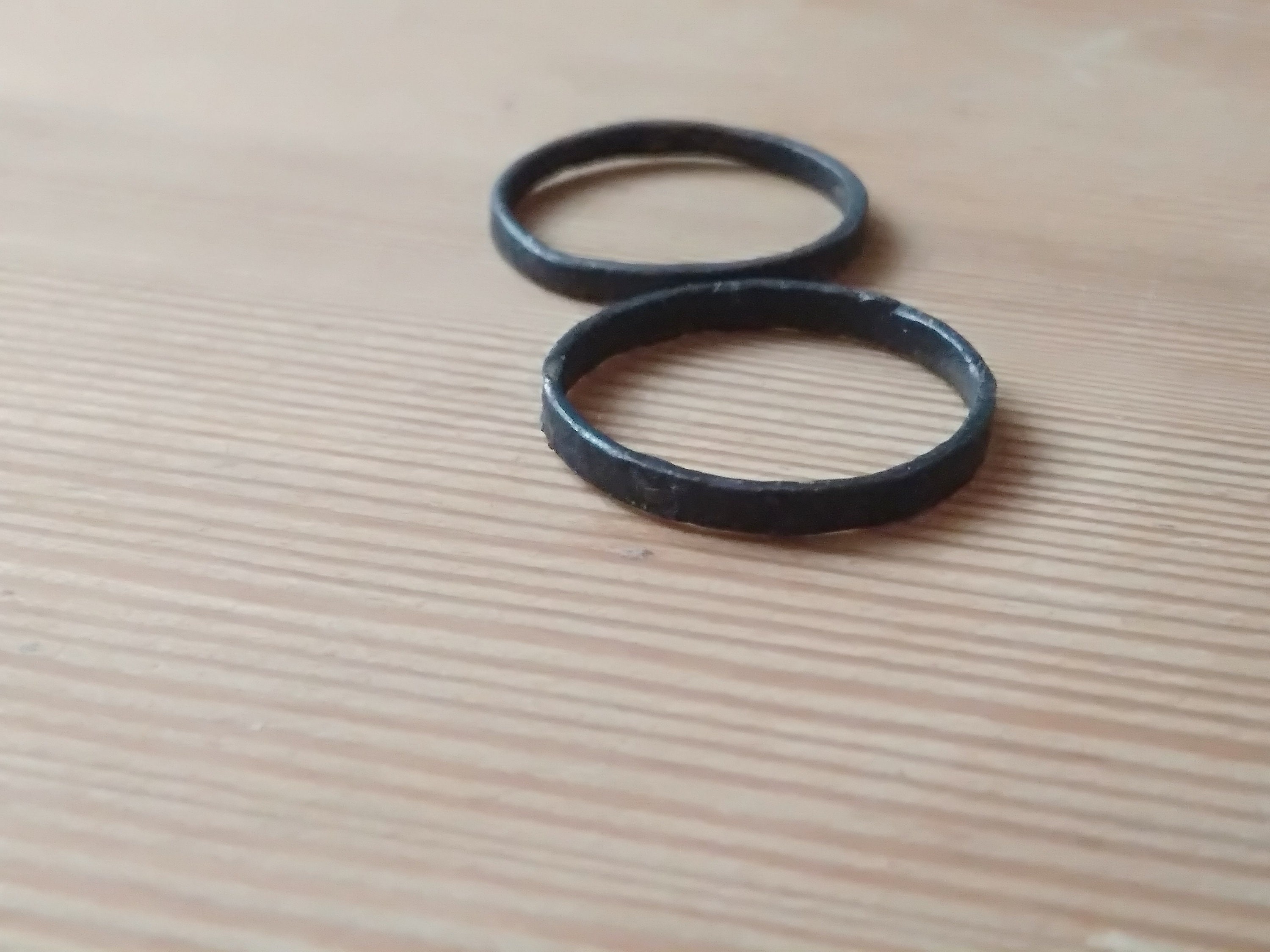 Two Rings Set Matching Rings, Couple Ring Set, Rings for Two, Wedding ...