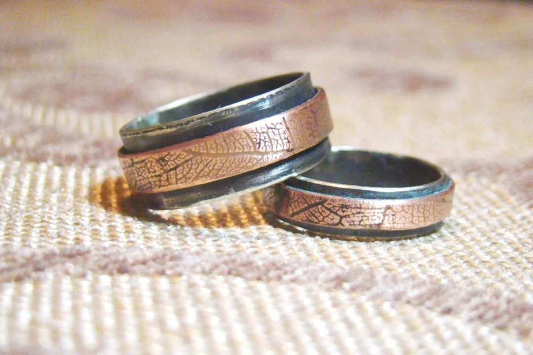 Two Rings Set Matching Rings, Couple Ring Set, Engraved Rings for Two ...