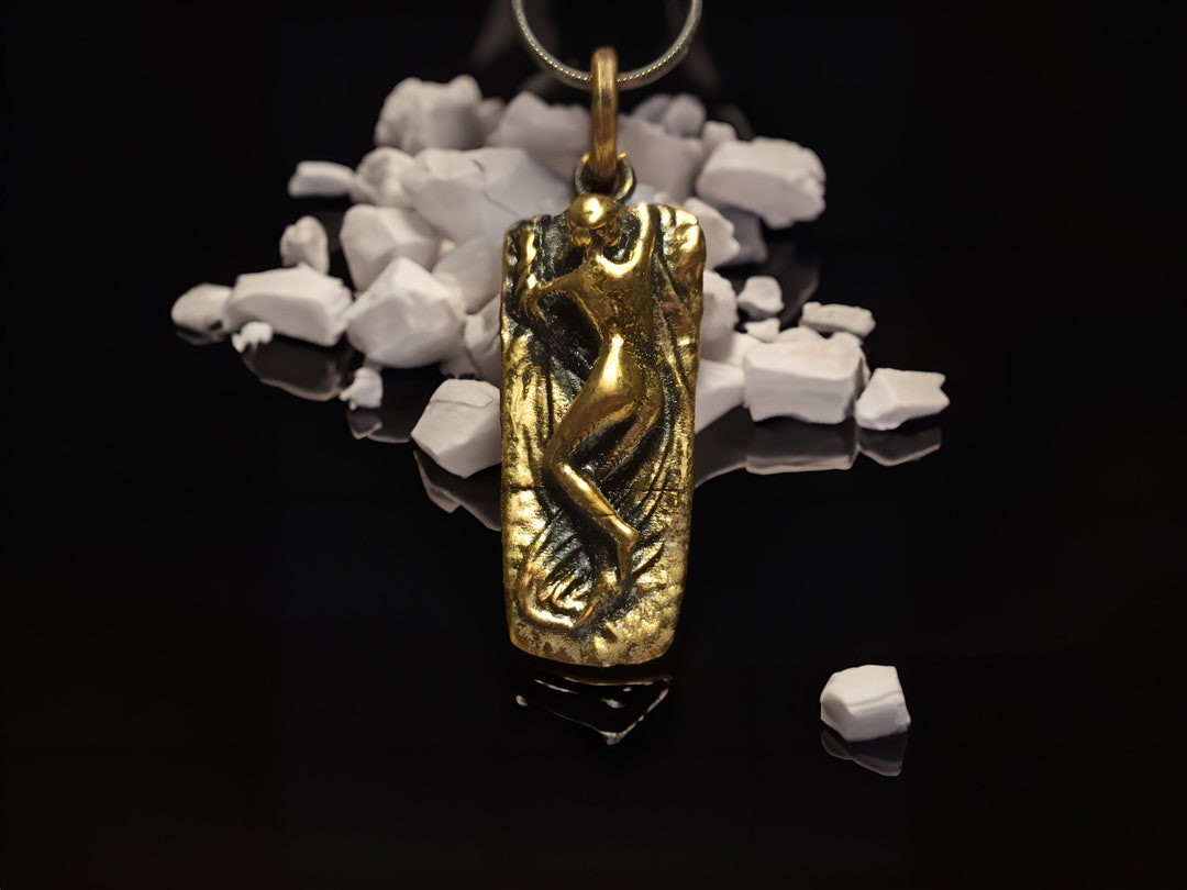 Ancient Style Sleeping Hermaphroditus Necklace, Mystical Pendant, Greek ...