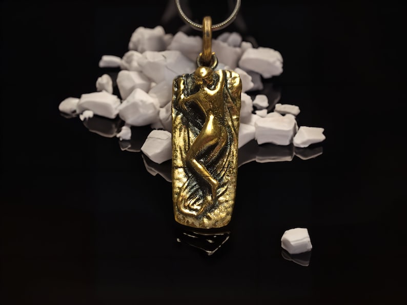 Ancient Style Sleeping Hermaphroditus Necklace, Mystical Pendant, Greek ...