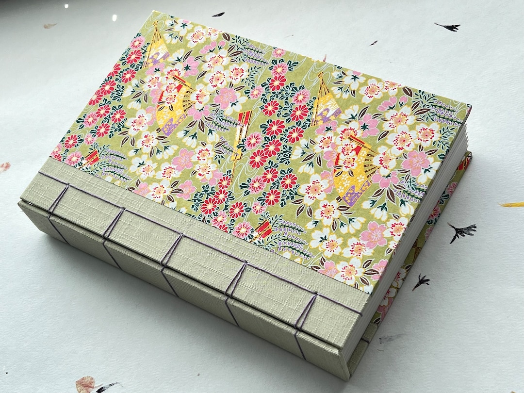 Japanese Print Journal A5 - Handmade Japanese Chiyogami/silk Print ...