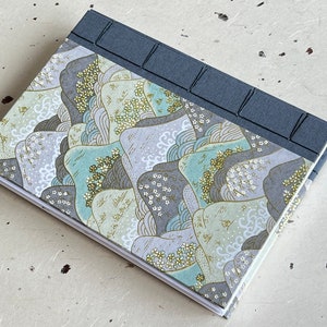 Japanese Print Journal A5 Handmade Silk/chiyogami Journal Small Silk ...