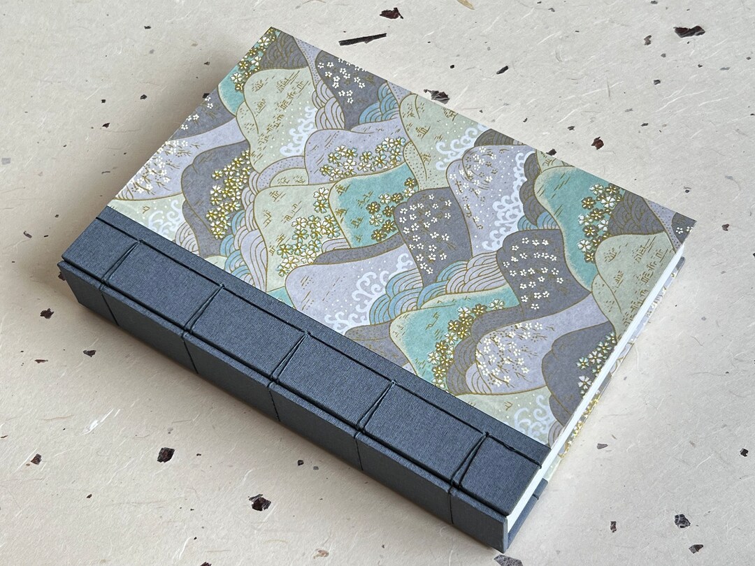 Japanese Print Journal A5 Handmade Silk/chiyogami Journal Small Silk ...