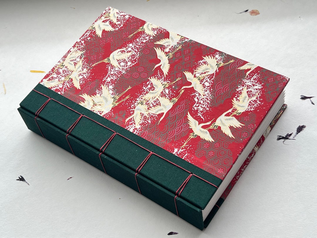 Japanese Print Journal A5 - Handmade Silk/chiyogami Journal - Small ...