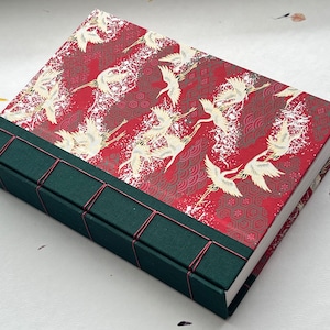 Japanese Print Journal A5 - Handmade Silk/chiyogami Journal - Small ...