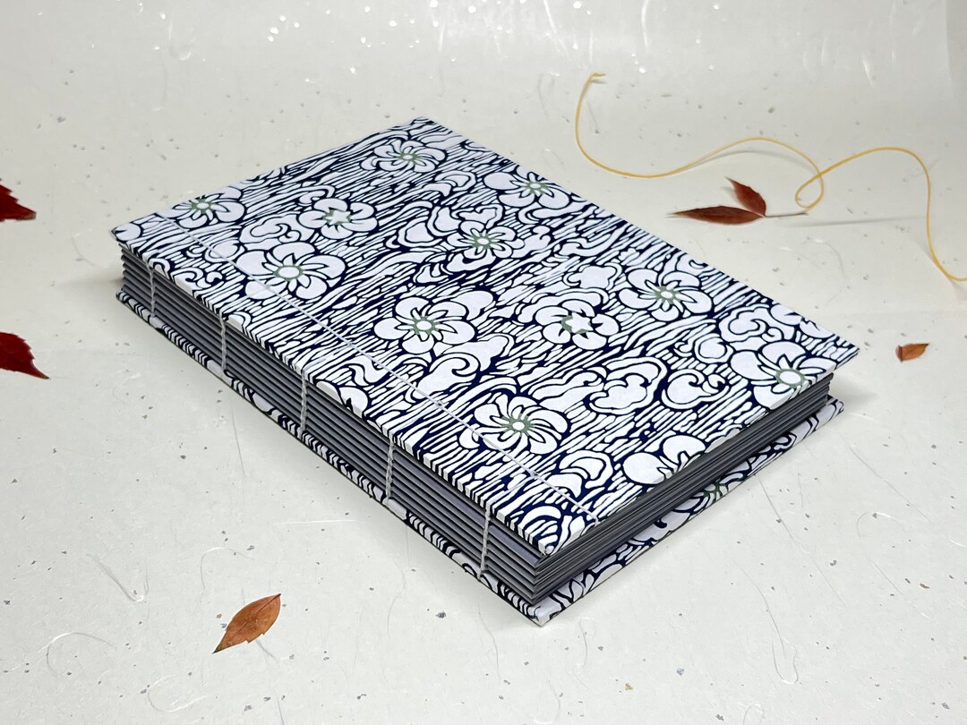 A5 Handmade Coptic Stitch Book in Japanese Chiyogami Yuzen - Etsy