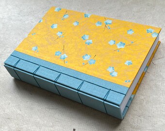 Japanese Print Journal A5 - Handmade Silk/chiyogami Journal - Small ...