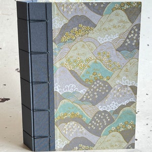 Japanese Print Journal A5 Handmade Silk/chiyogami Journal Small Silk ...