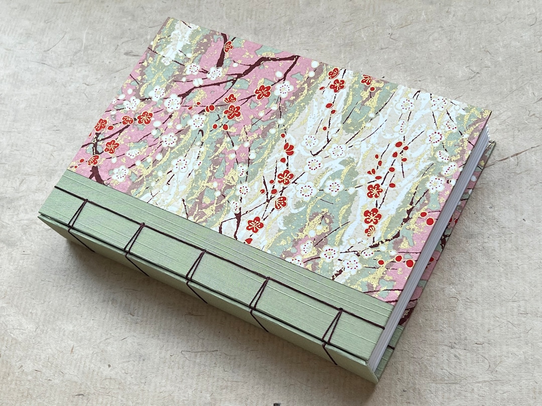 Japanese Silk Journal A5 - Handmade Silk/chiyogami Journal - Small Silk ...