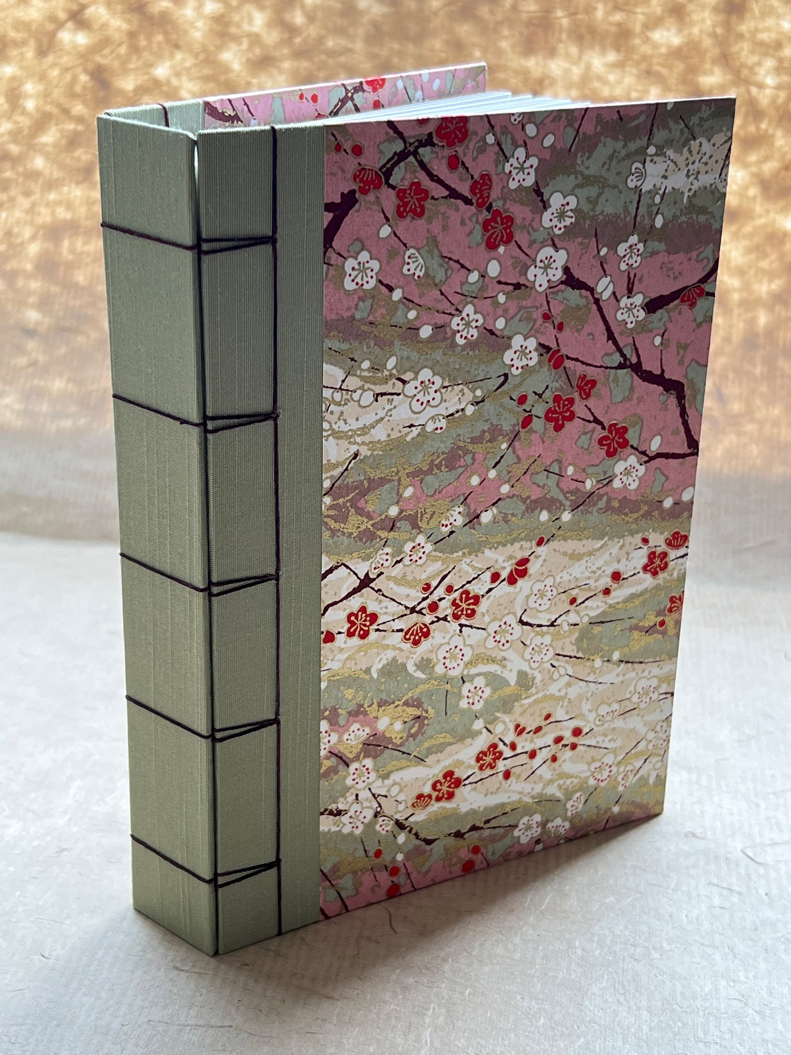 Japanese Silk Journal A5 - Handmade Silk/chiyogami Journal - Small Silk ...