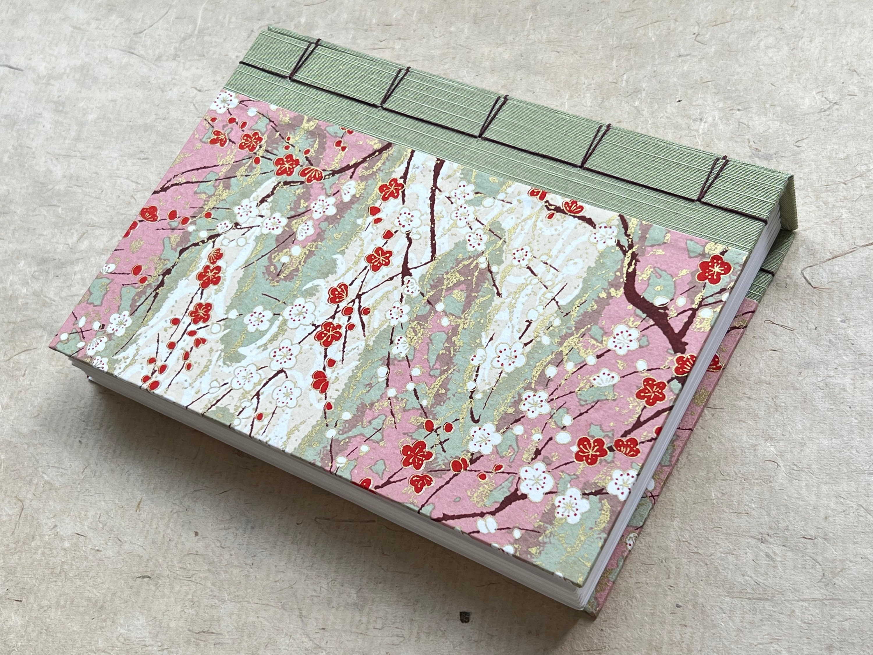 Japanese Silk Journal A5 - Handmade Silk/chiyogami Journal - Small Silk ...