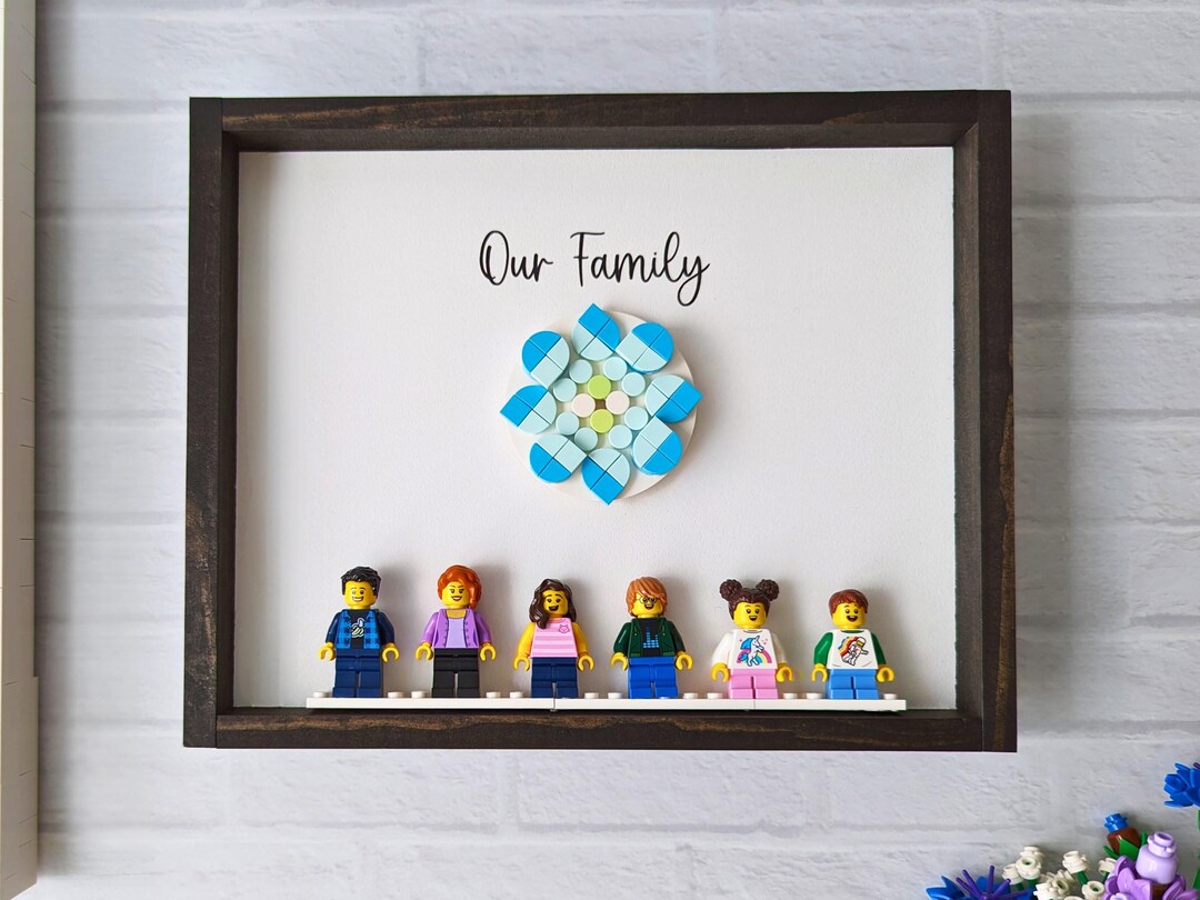 Personalized Family Frame | Build Your Own Minifig Family | Unique Gift ...