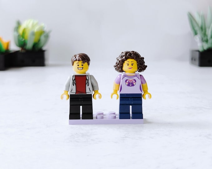 Personalized Minifig Couple Set | Custom Lego Couple Figure | Gift for ...