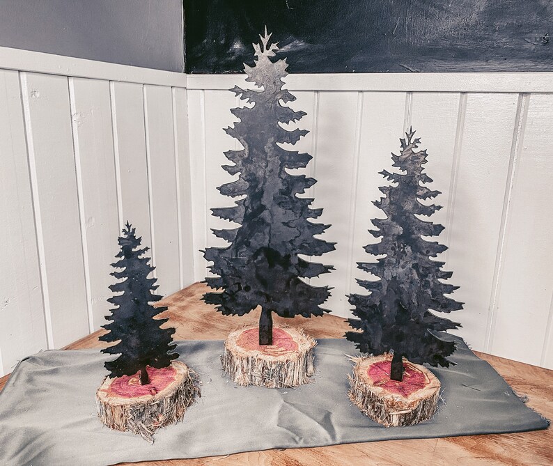 Rustic Evergreen Tree - Etsy