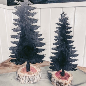 Rustic Evergreen Tree - Etsy