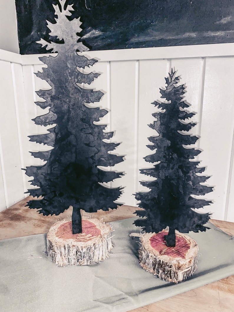 Rustic Evergreen Tree - Etsy