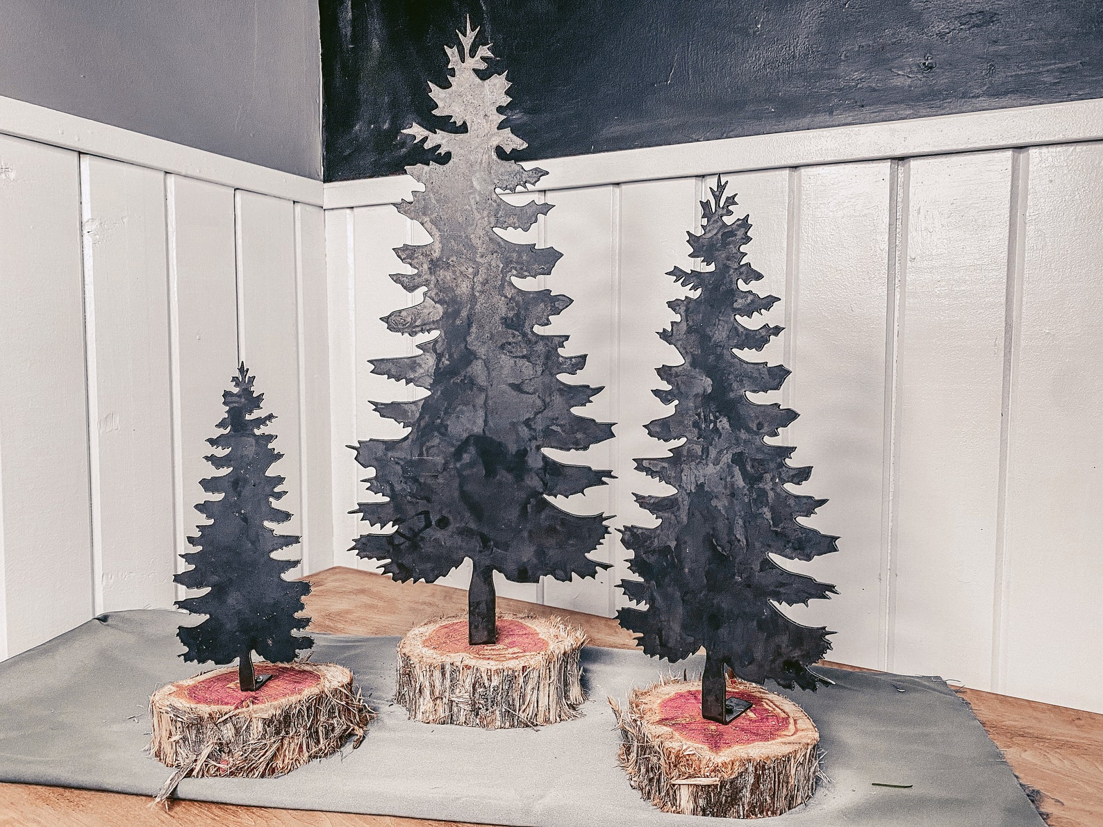 Rustic Evergreen Tree - Etsy
