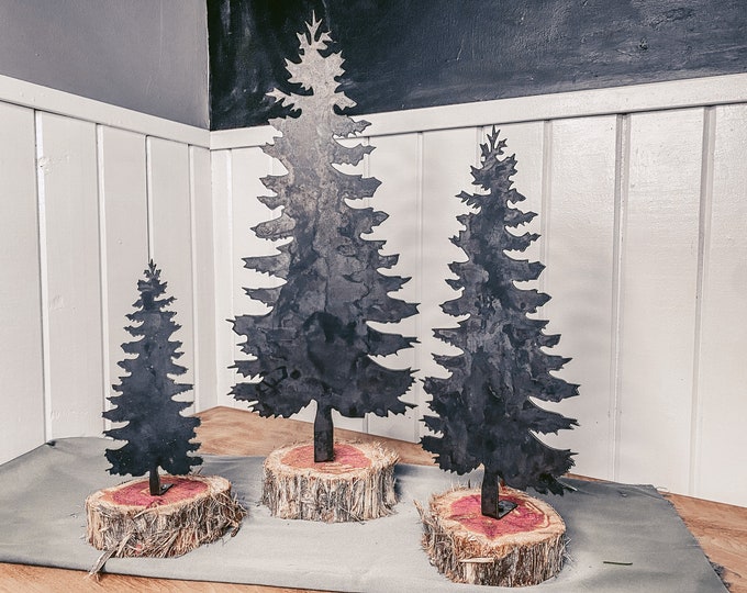 Tall Pines Tree Set - Etsy
