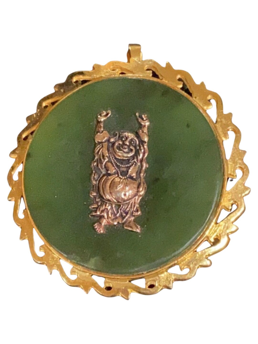 Authentic Vintage Dancing Buddha Jade Pendant/pin Brooch Jewelry - Etsy