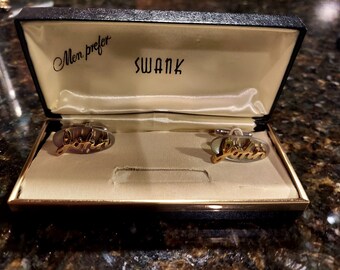Swank and Other Cuff Links Tie Pin 4 Vintage Sets - Etsy
