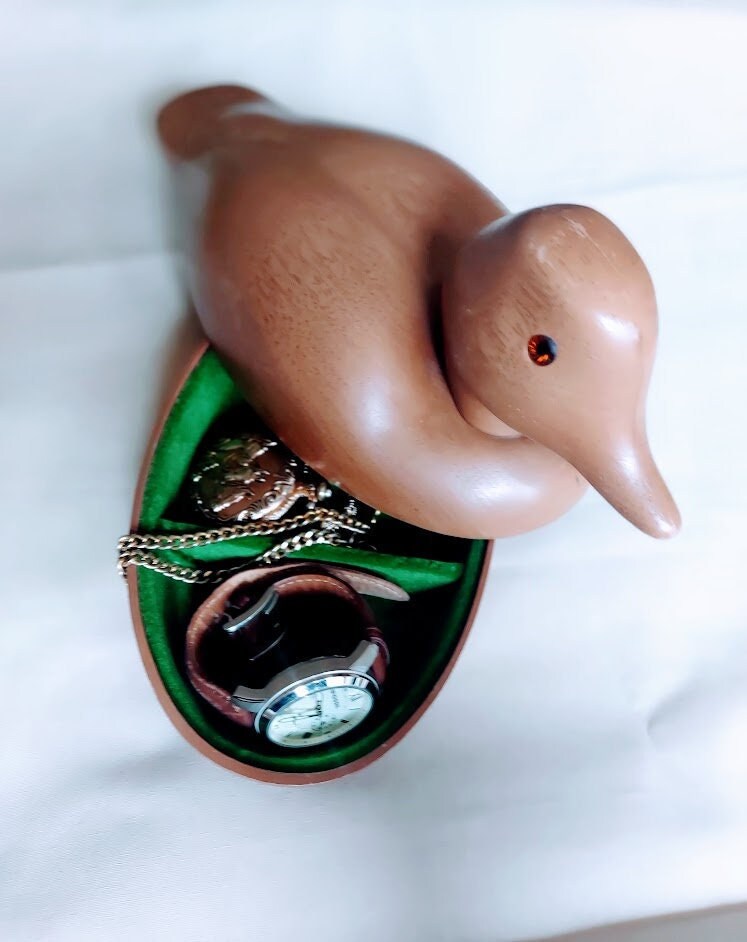 1970s, Avon Duck Decoy Trinket Box - Etsy