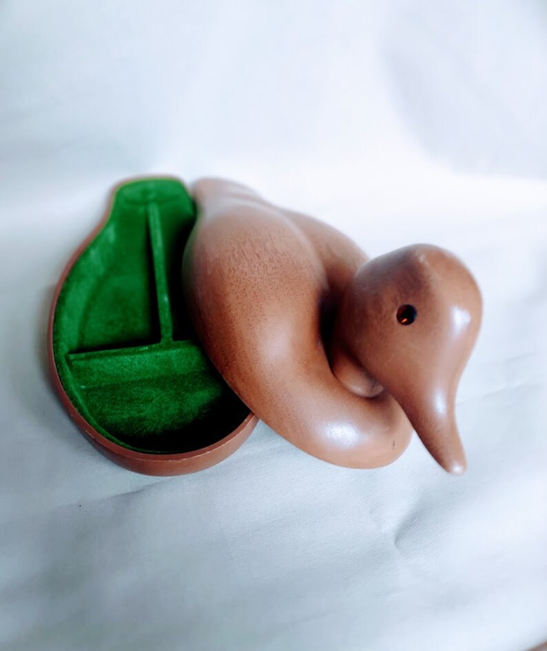 1970s Avon Duck Decoy Trinket Box - Etsy